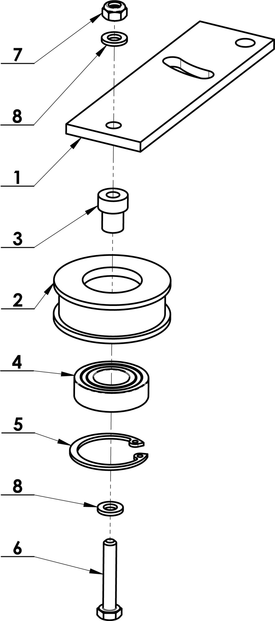 Kladka pojezdu kompletní - Mulčovač F530.2 GXV 160 list2 - Mulčovač F ...